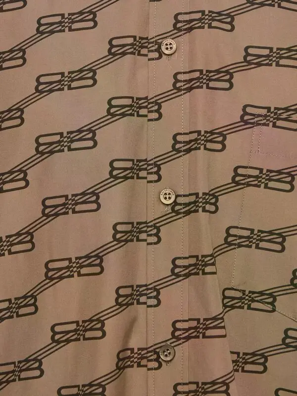 Balenciaga Monogram-print Oversized Shirt