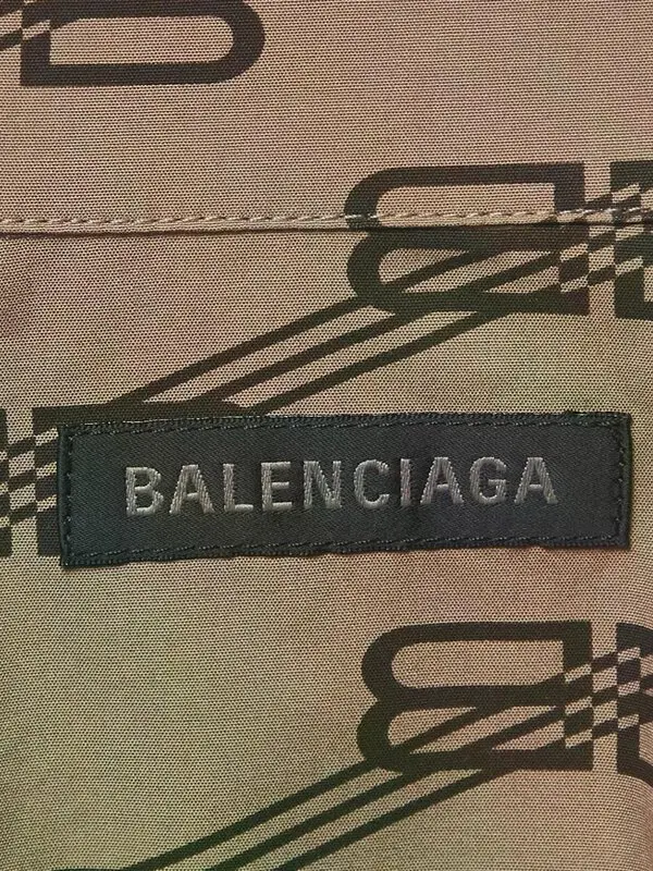 Balenciaga Monogram-print Oversized Shirt