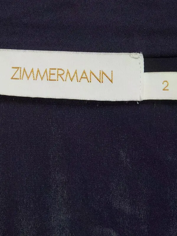 Zimmermann Asymmetric Wrap Midi Dress