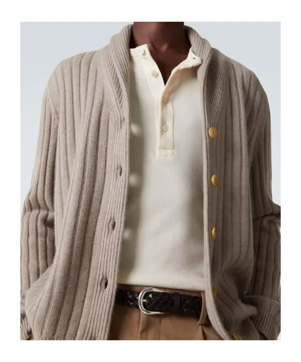 Arch4 Mr Denver Ribbed-knit Cashmere Cardigan