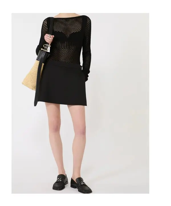 Sportmax Fine-knit Open-work Sweater