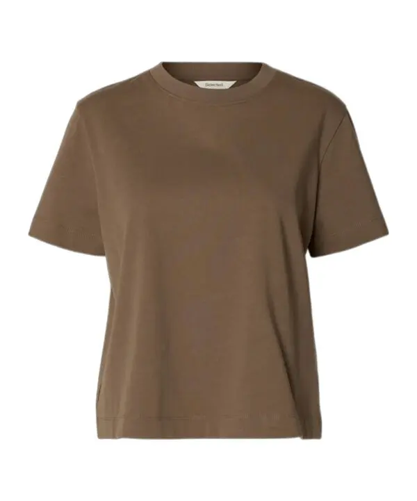 SELECTED Short-sleeved Crewneck T-shirt