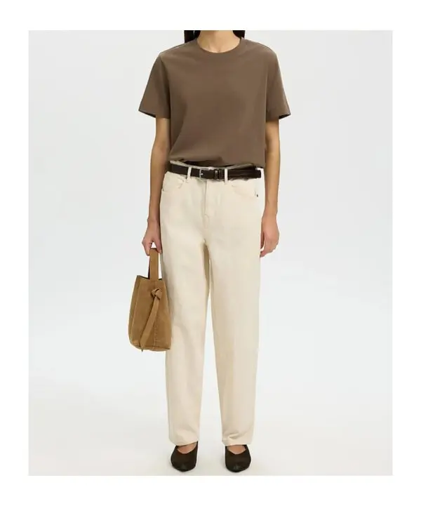 SELECTED Short-sleeved Crewneck T-shirt