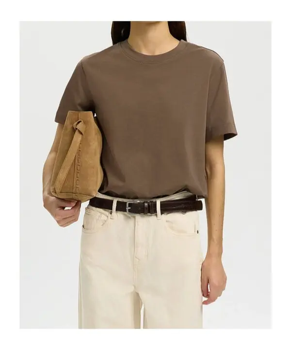 SELECTED Short-sleeved Crewneck T-shirt
