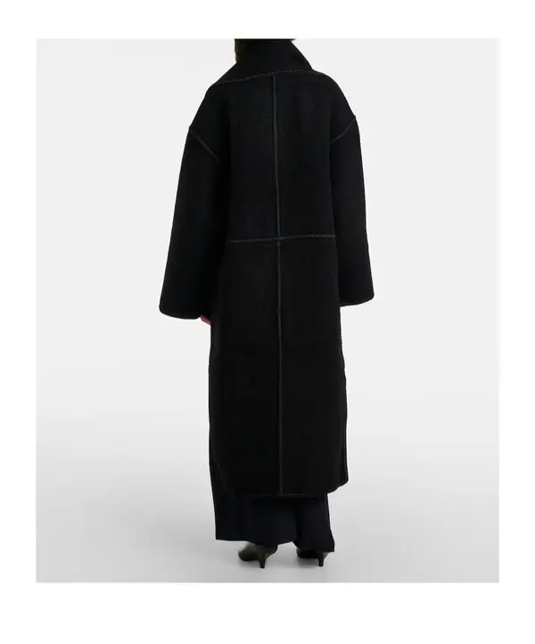 TOTEME Embroidered Wool-blend Scarf Coat