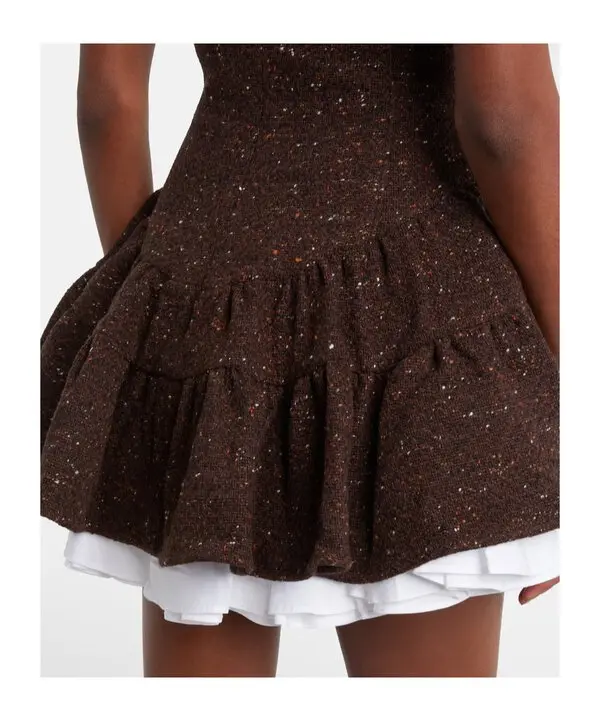 SHUSHU/TONG Knitted Wool-blend Minidress