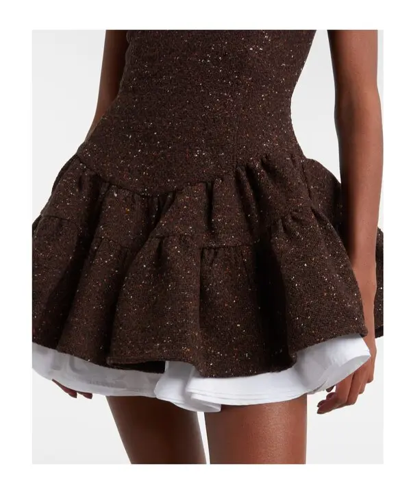SHUSHU/TONG Knitted Wool-blend Minidress