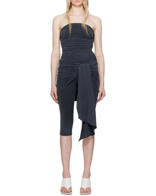 Alexander Wang Off-shoulder Layered Playsuit