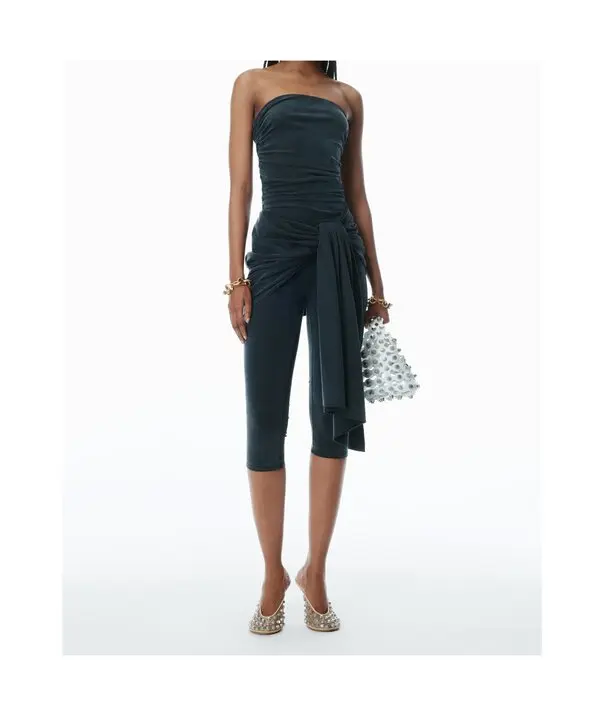 Alexander Wang Off-shoulder Layered Playsuit