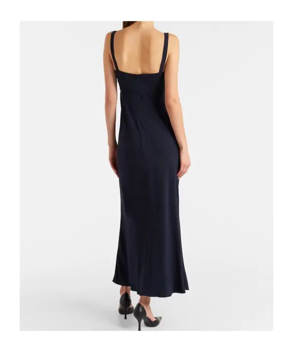 Rixo Bow-detail Satin Midi Dress