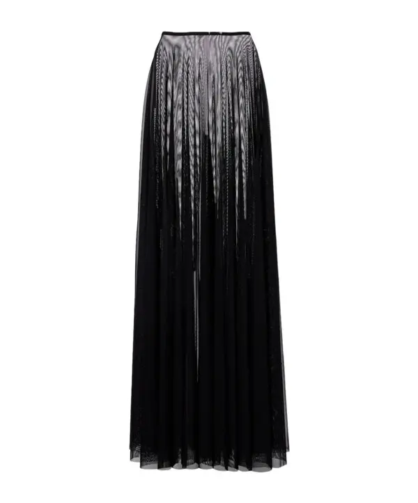 Norma Kamali Semi-sheer Maxi Skirt