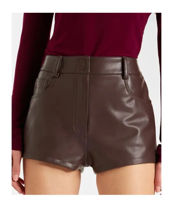 Norma Kamali Belt Loops Shorts