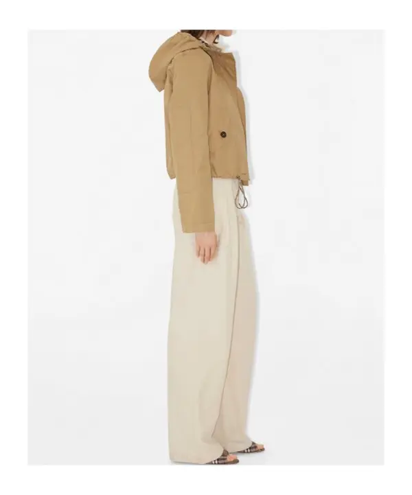 Burberry Hooded Short Gabardine Parka