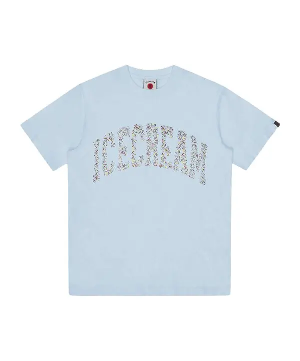 ICECREAM Crew Neck Short-sleeved T-shirt - Blue