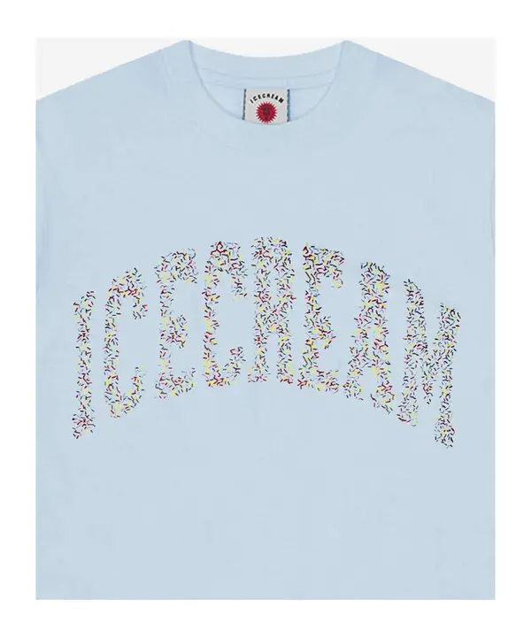 ICECREAM Crew Neck Short-sleeved T-shirt - Blue