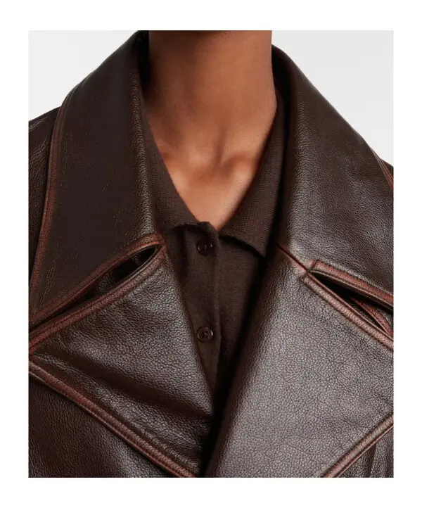 JACQUES WEI Leather Biker Jacket