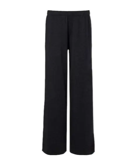 LISA YANG Aina Cotton And Cashmere Wide-leg Pants - Black