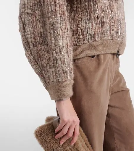 Brunello Cucinelli Sequined Knit Cardigan