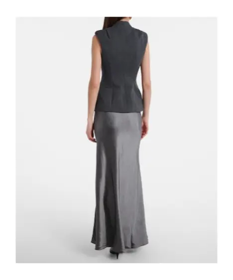 SELF-PORTRAIT Peplum Satin Gown