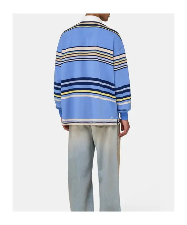 Amiri Long-sleeved Striped Polo Shirt