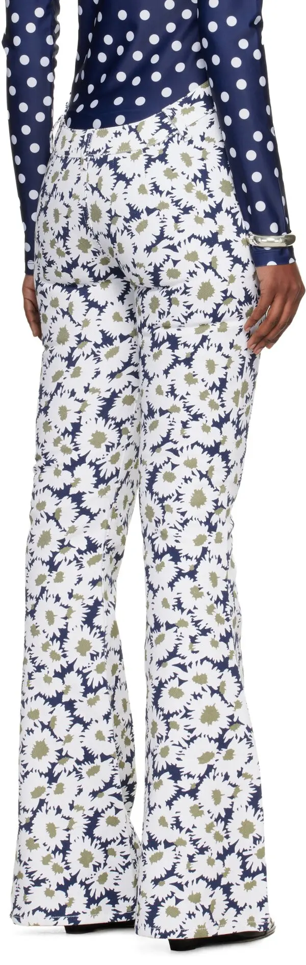 JEAN PAUL GAULTIER Printed Flare Trousers