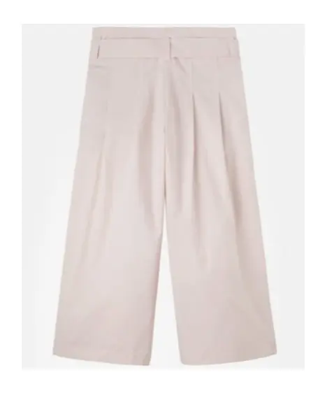 Monnalisa Pleated Belted Cotton Pants