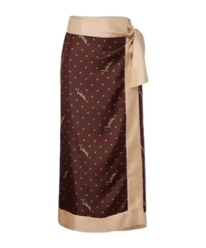 Valentino Garavani Printed Silk Twill Wrap Skirt