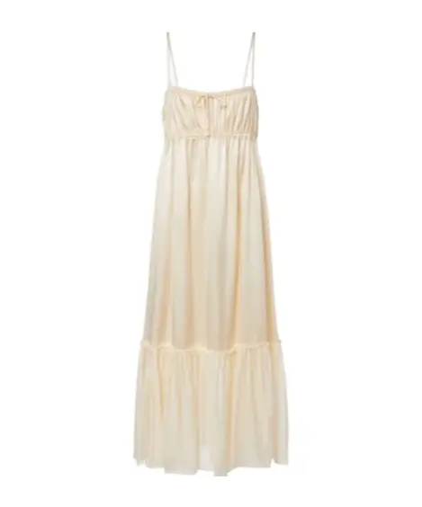 Ulla Johnson Marielle Ruched Silk Midi Dress