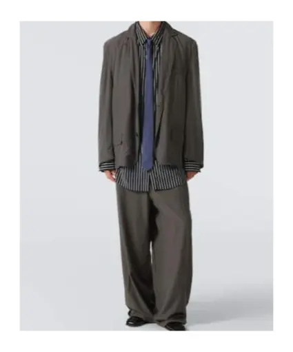 Balenciaga Flowing Striped Poplin Shirt