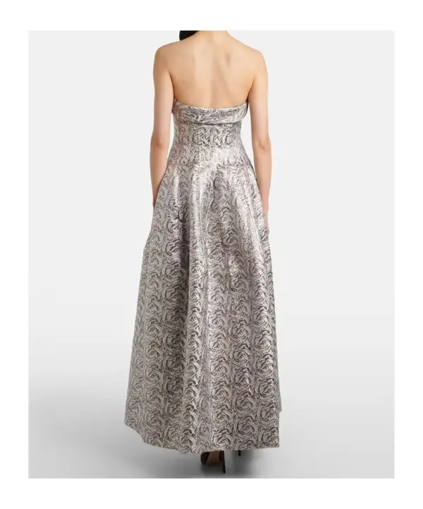 Simkhai Metallic Strapless Dress