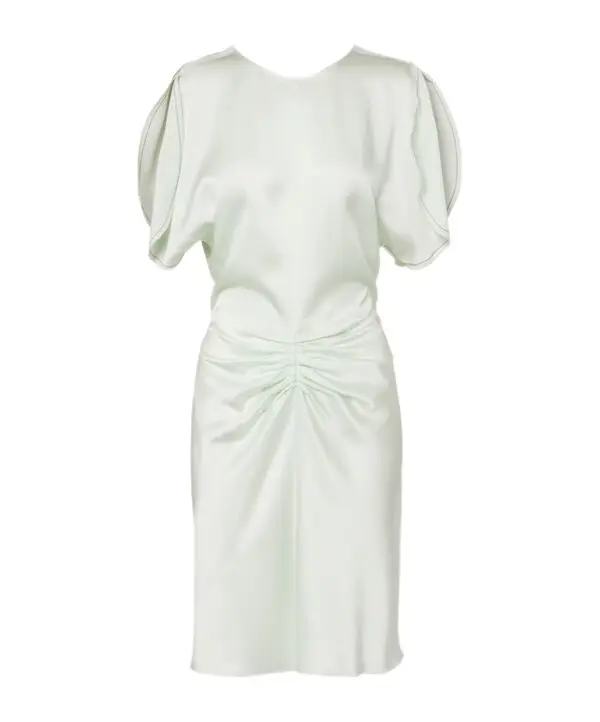 Victoria Beckham Gathered Satin Minidress