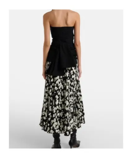 Proenza Schouler White Label Printed Pleated Midi Skirt