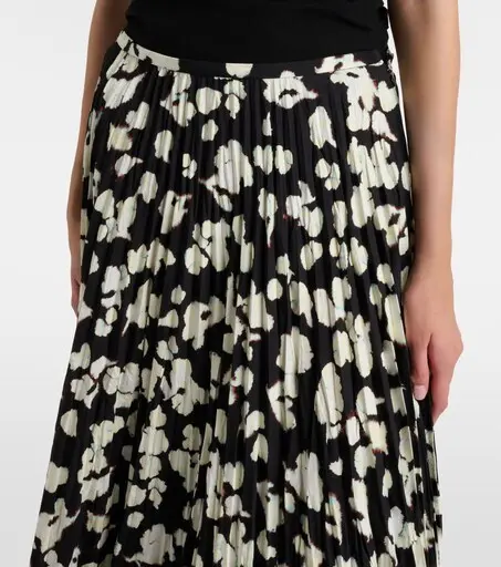 Proenza Schouler White Label Printed Pleated Midi Skirt