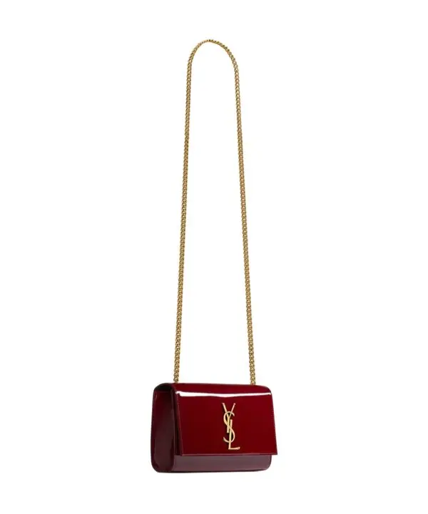 Saint Laurent Kate Logo Plaque Small Shoulder Bag