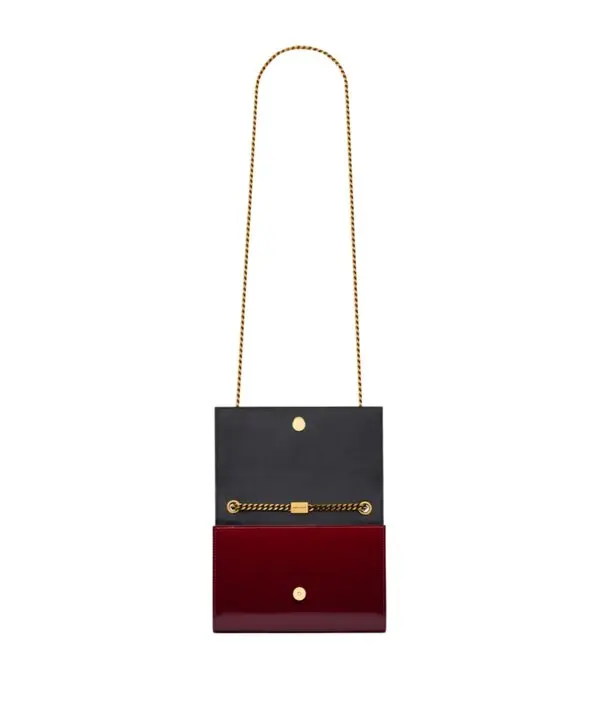 Saint Laurent Kate Logo Plaque Small Shoulder Bag