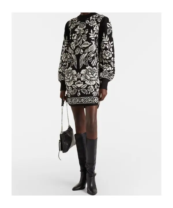 Farm Rio Cashew And Birds Minidress
