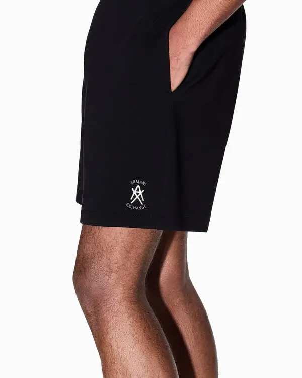 Armani Exchange Elasticated Waist Shorts With Logo