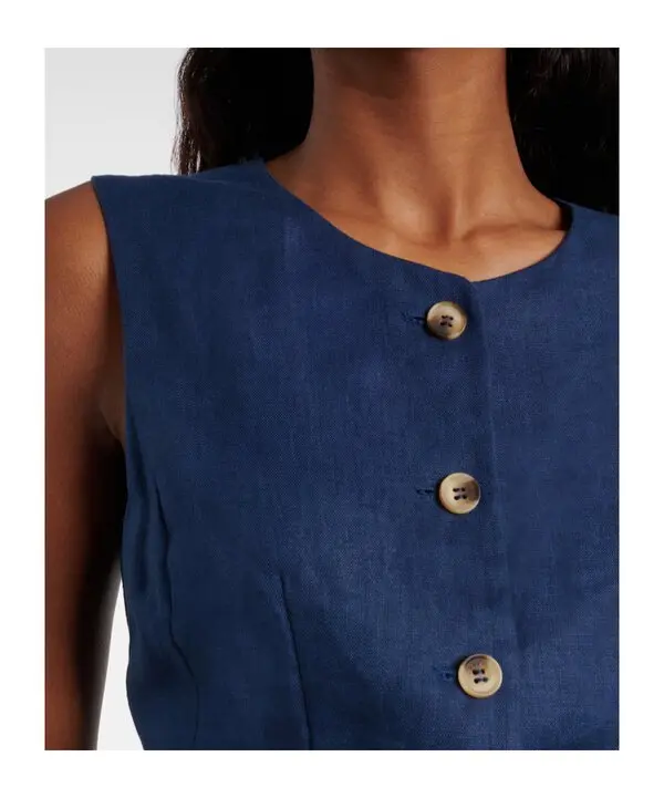 Posse Sabine Linen Mini Dress