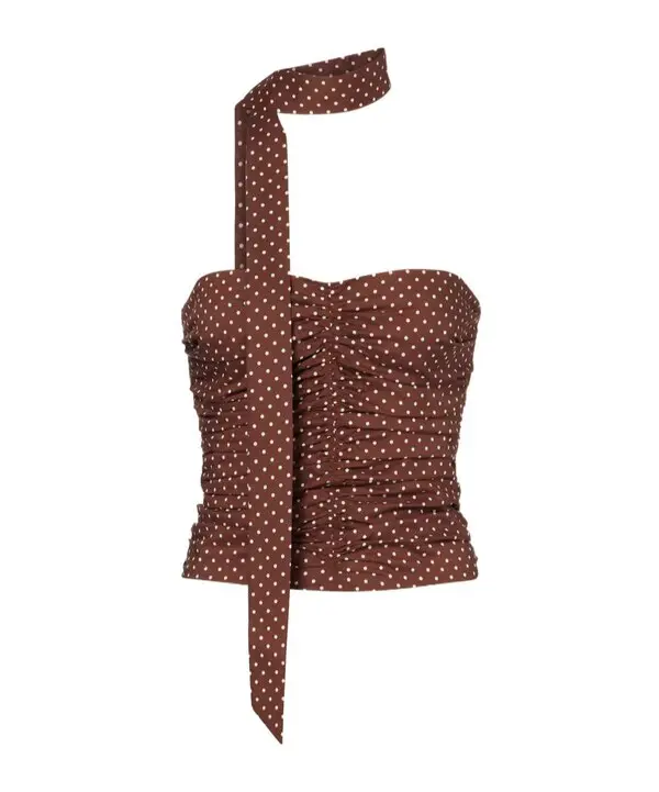 Posse Edie Polka-dot Top