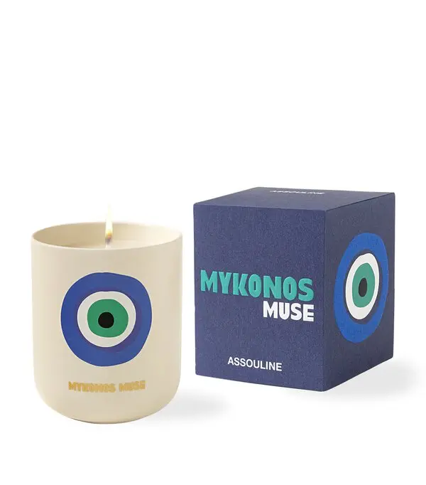 Assouline Mykonos Muse Candle - Ivory