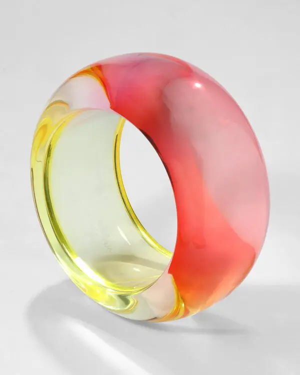 Alexis Bittar Bonbon Lucite Wide Bangle Bracelet - Sunset