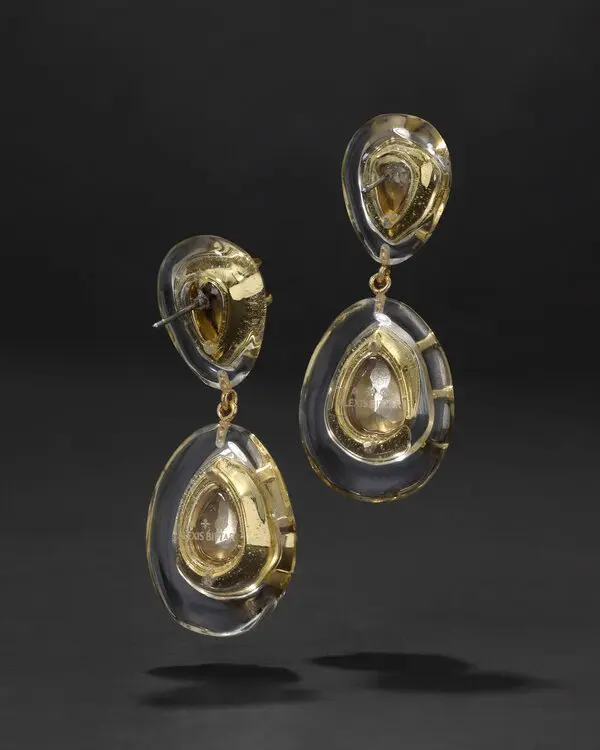 Alexis Bittar Bonbon Crystal Lucite Teardrop Post Earring - Clear