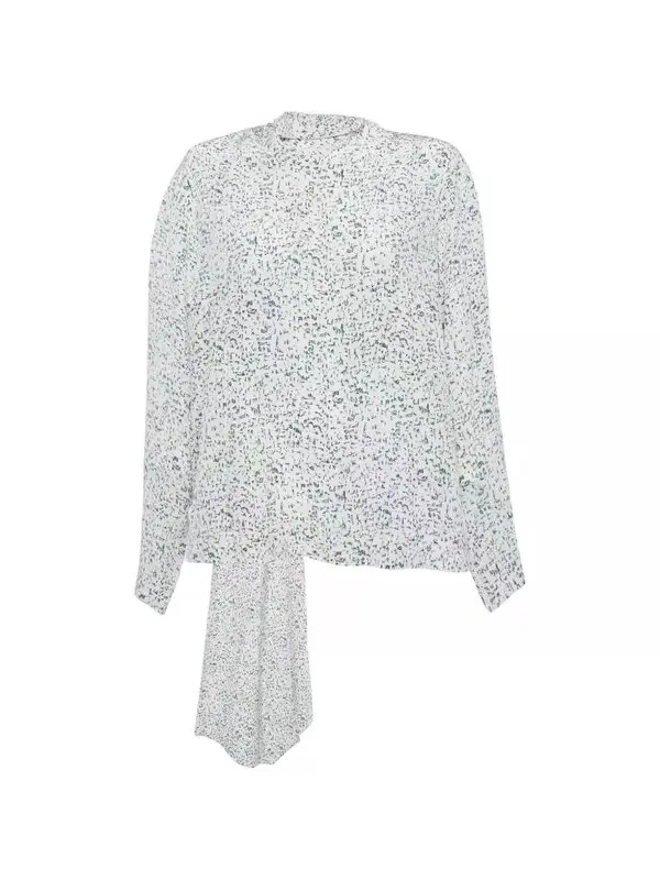 JOSEPH Cannon Mineral-print Silk Top - Neutrals