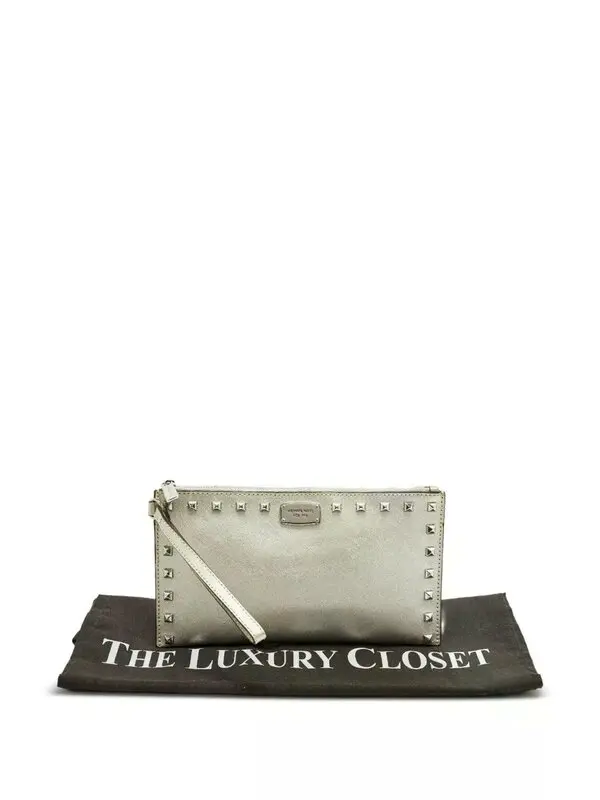 Michael Kors Studded Saffiano Clutch Bag