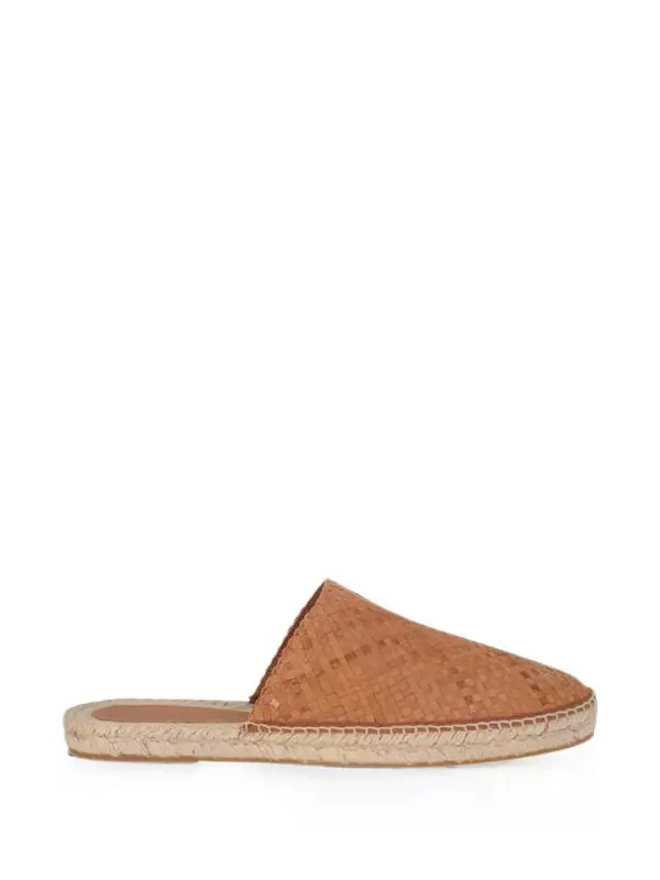Todd Snyder Woven Design Espadrille Mules - Brown