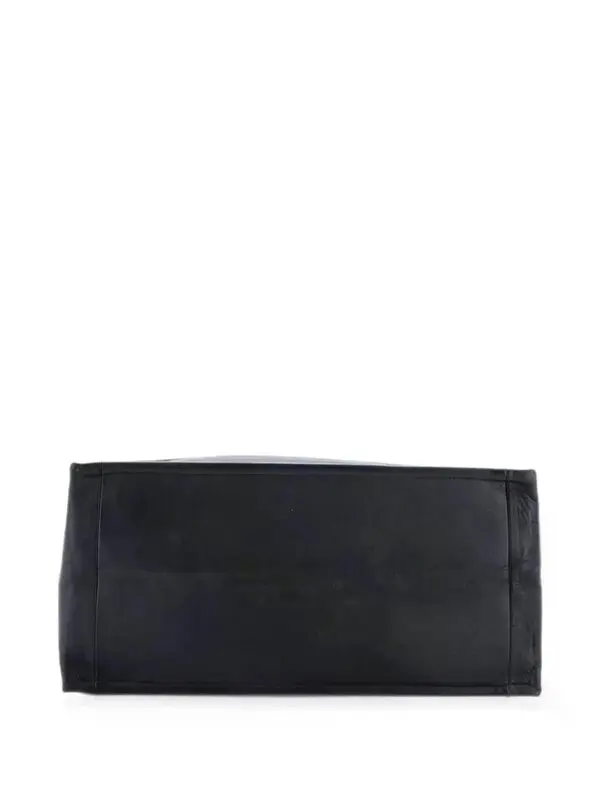 Dior Book Oblique Embossed Calfskin Medium Tote Bag - Black