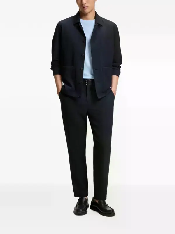 BOSS Textured-finish Patch-pocket Jacket