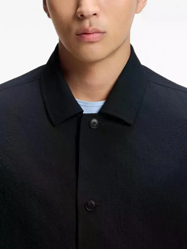 BOSS Textured-finish Patch-pocket Jacket