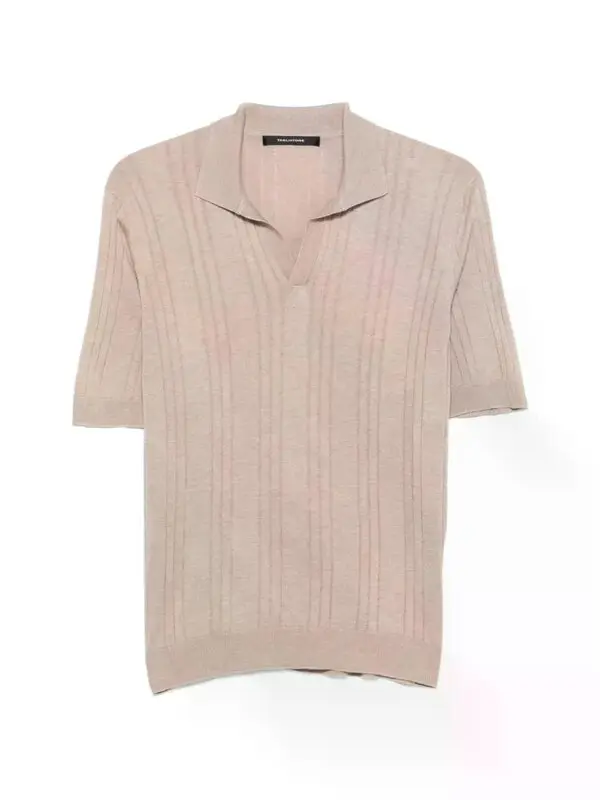 Tagliatore Pavel Ribbed-knit T-shirt - Neutrals