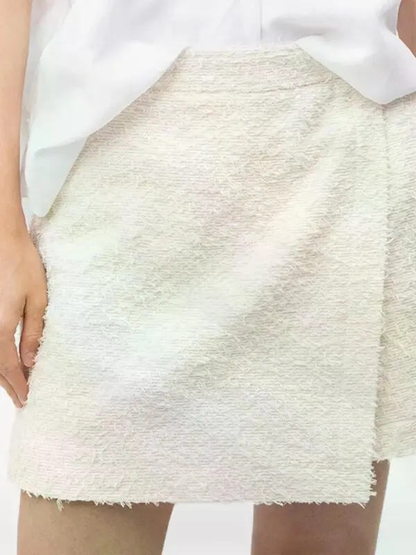 BOSS Bouclé Wrap-front Shorts